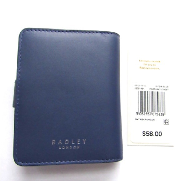RADLEY LONDON | Bags | Radley London Open Blue Genuine Leather Small ...
